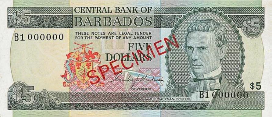 Will's Online World Paper Money Gallery - BARBADOS