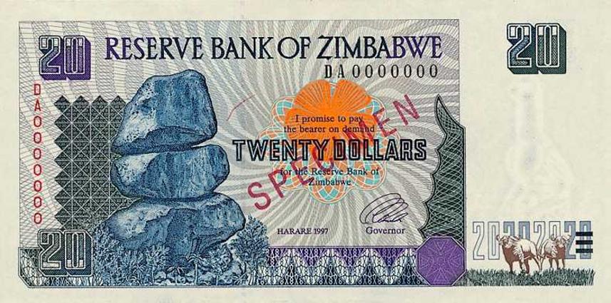 Will's Online World Paper Money Gallery - BANKNOTES OF ZIMBABWE